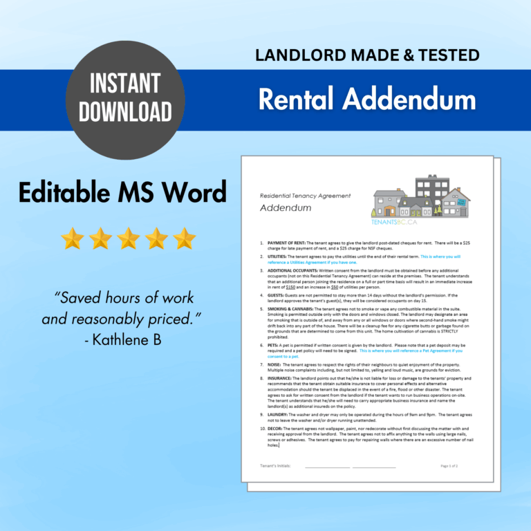 Rental Forms | TenantsBC